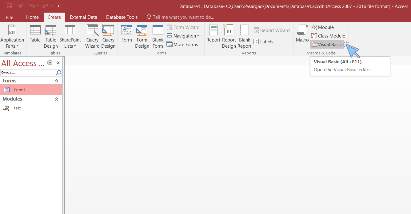 How to Open the VBA Editor (VBE) in Excel and Access | Alt+F11