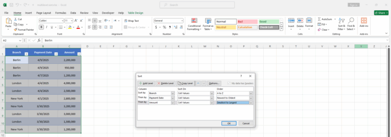 How to Perform Multi-Level Sorting in Excel Using VBA – Iran VBA